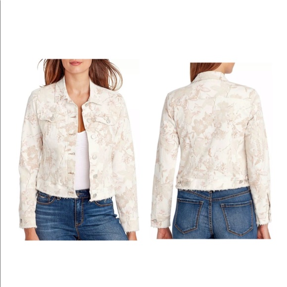 Nine West | Jackets & Coats | Nine West Sarah White Blush Pink Floral ...